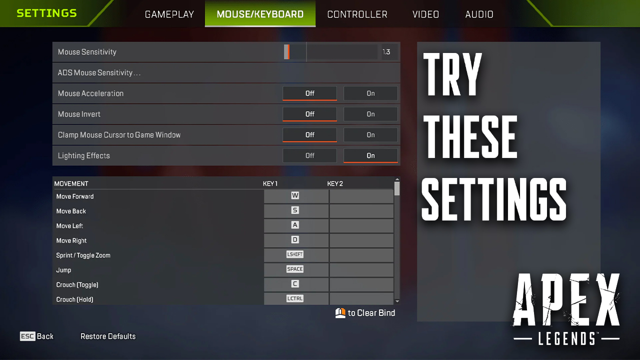 Apex Legends new optics update: Best ADS sensitivity for every scope