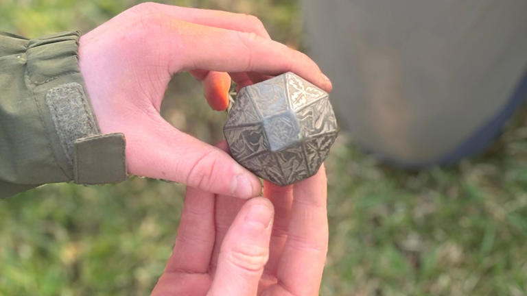 Teen detectorist unearths medieval sword pommel
