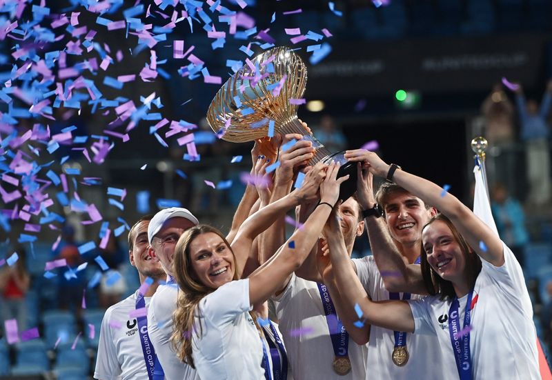 Tennis-third time lucky as Poland beat Switzerland to win United Cup