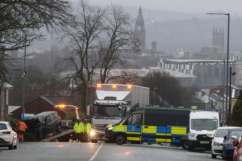 Teenagers killed in major car crash that shut road