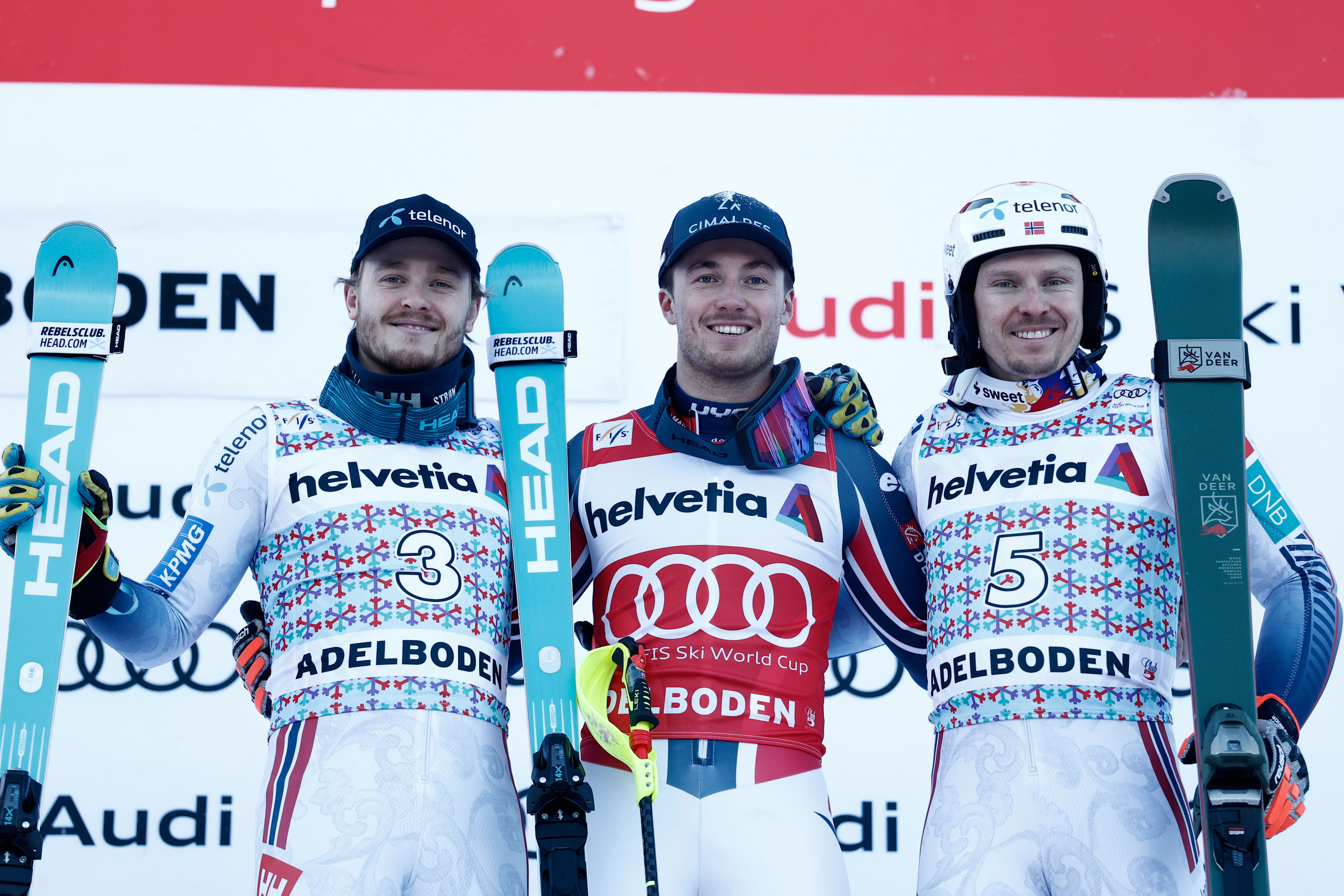 Kristoffersen misset i Adelboden – nær 100 pallplasser