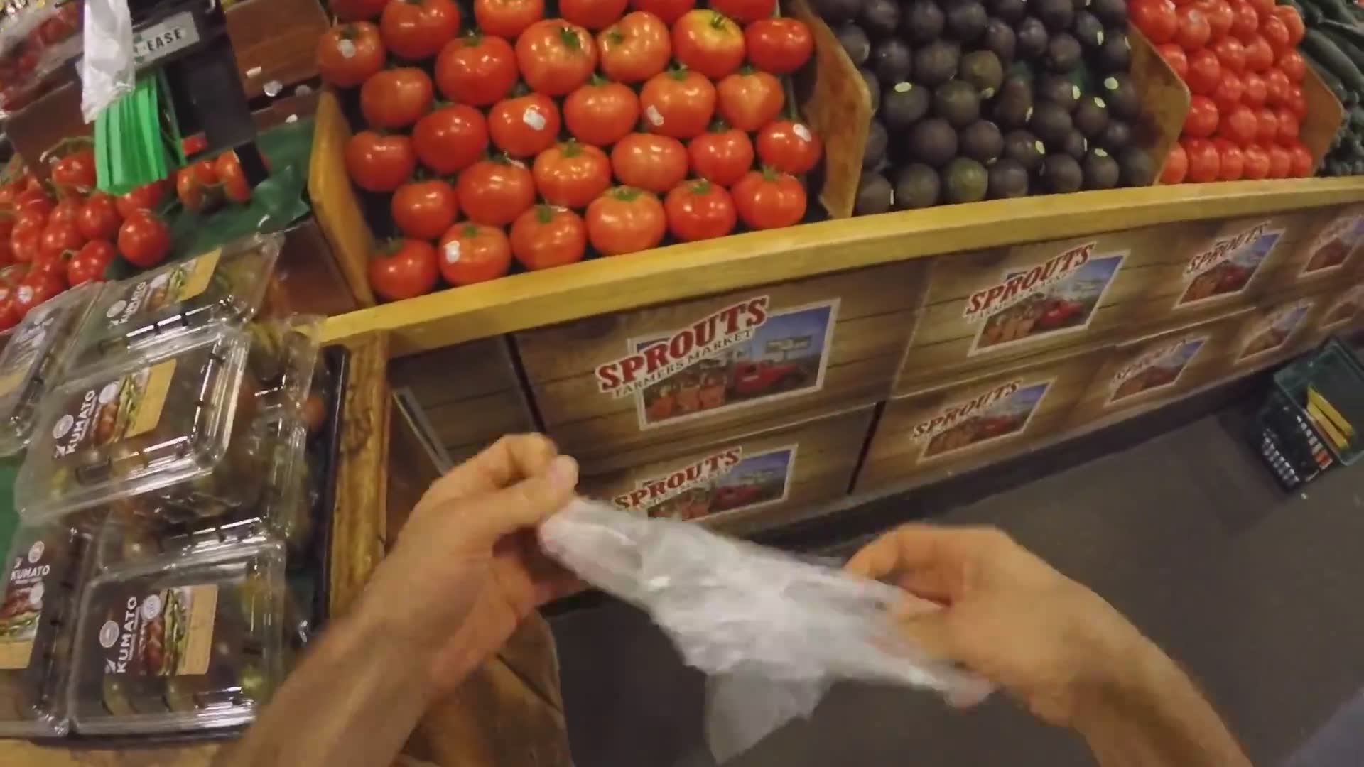 Complete shopping errand on sport bike with cargo