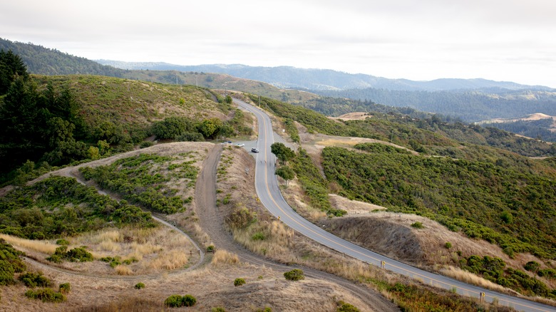 Between San Francisco and San Jose is a grassy hilltop with ...