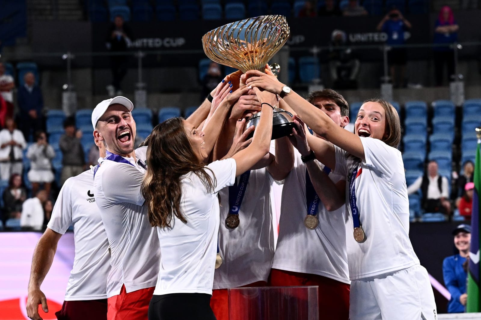 Third time lucky: Poland beat Switzerland for United Cup title