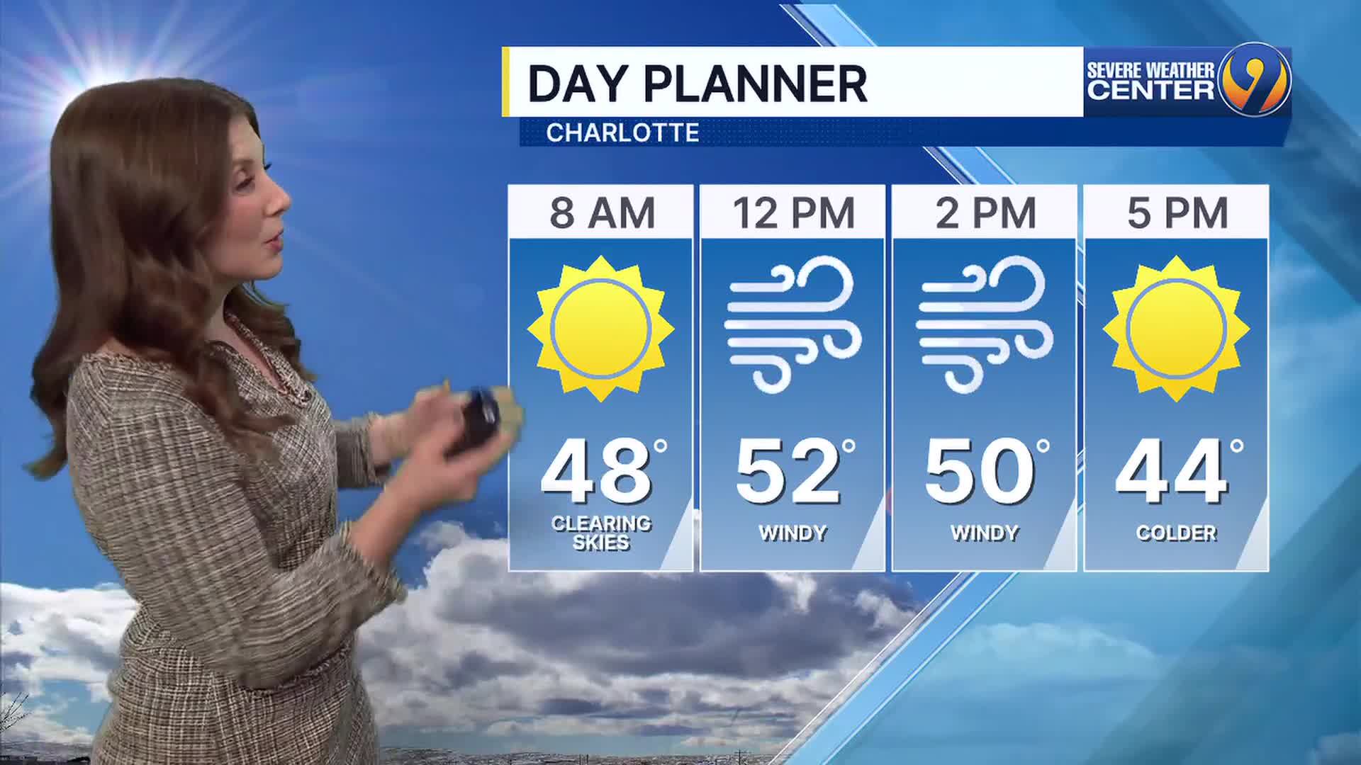 Forecast: Colder and windy day