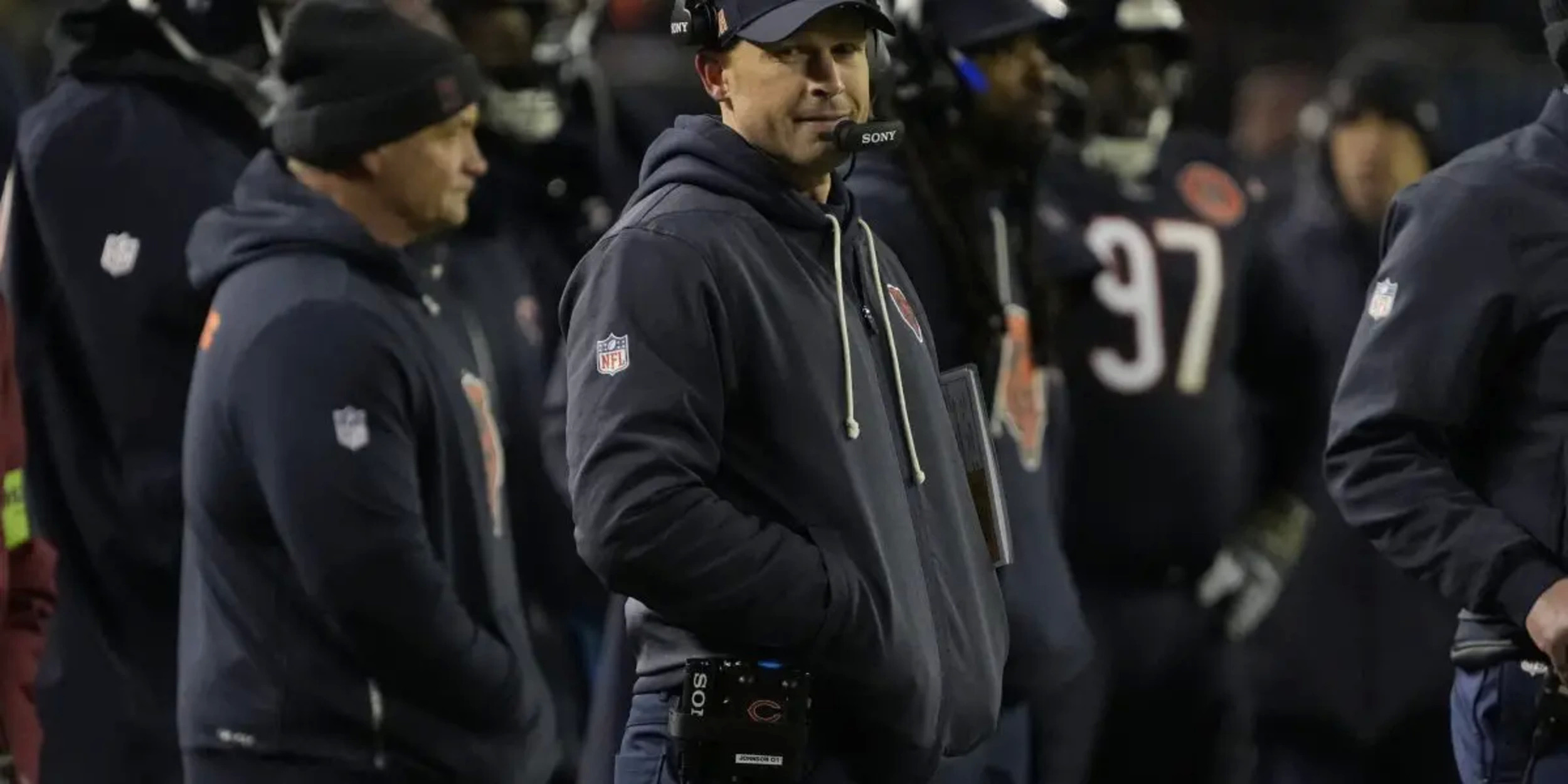 Chicago Bears HC Ben Johnson couldn’t contain his excitement after the ...