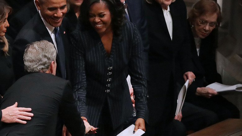 The truth about Michelle Obama's relationship with George W Bush