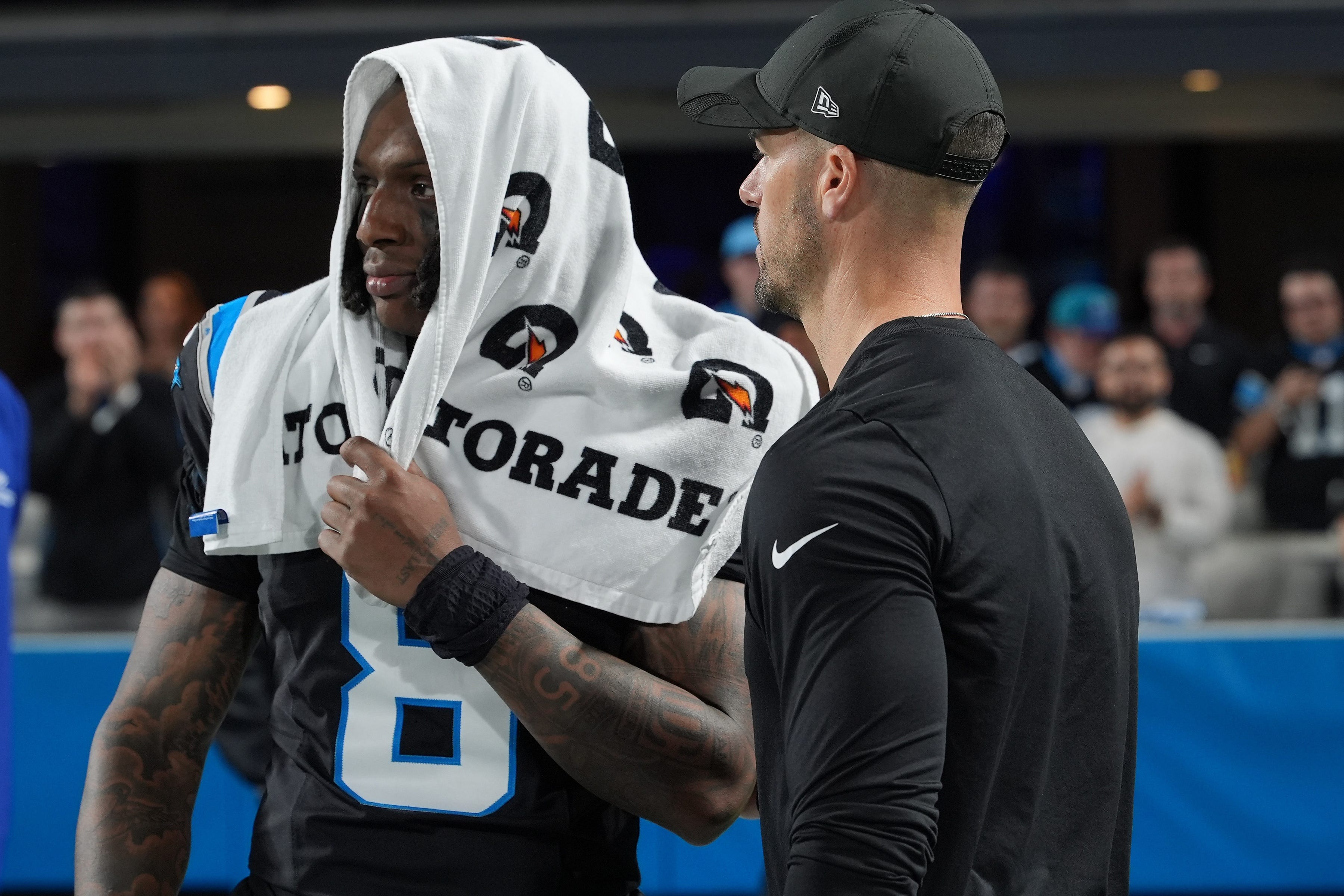 Panthers post HC Dave Canales' touching locker room speech after loss ...