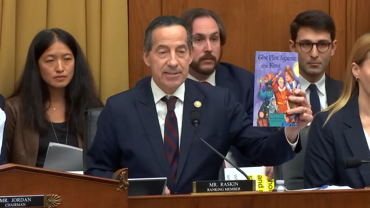 'Kash the Knight': Jamie Raskin knocks Kash Patel off his high horse ...