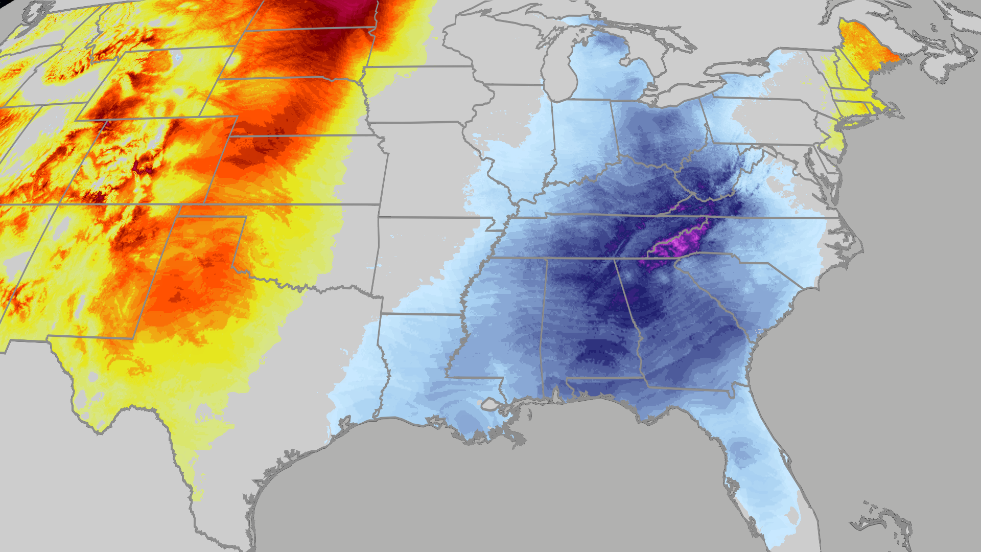 Cold air to expand across East late this week