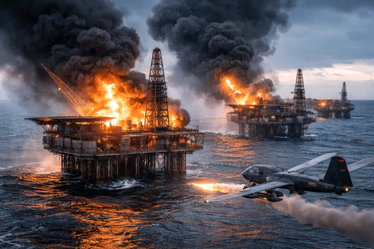 Caspian Sea oil platforms hit as Ukraine steps up strikes on Russia’s ...