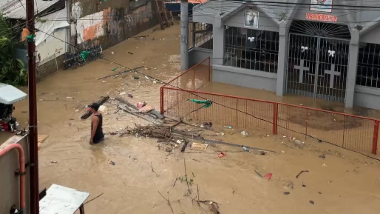 Typhoon Tino destruction reveals severe flooding and widespread ...