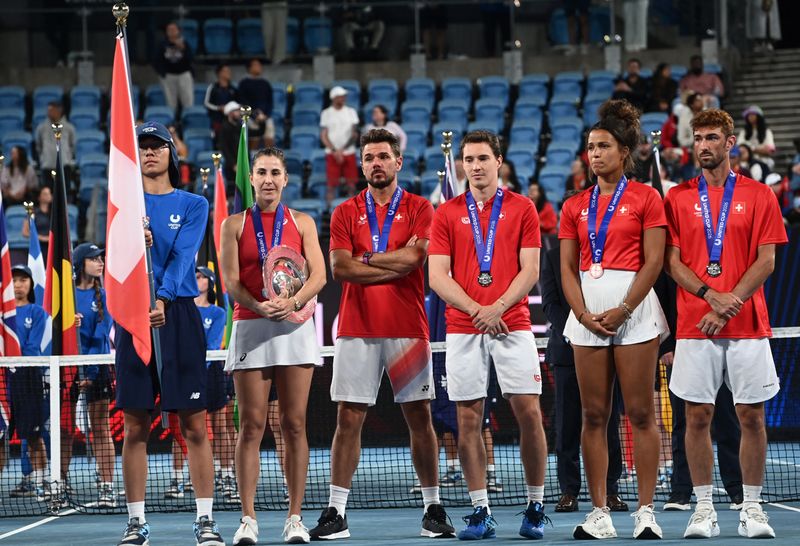 Tennis-third time lucky as Poland beat Switzerland to win United Cup