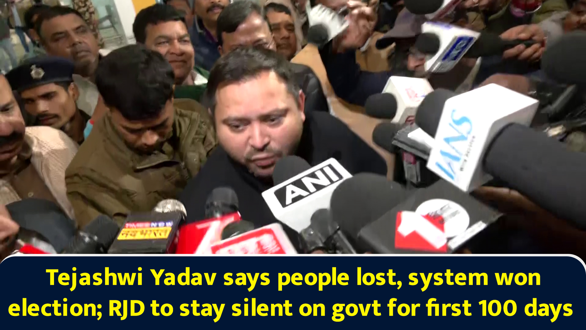 Tejashwi Yadav says people lost, system won election; RJD to stay ...