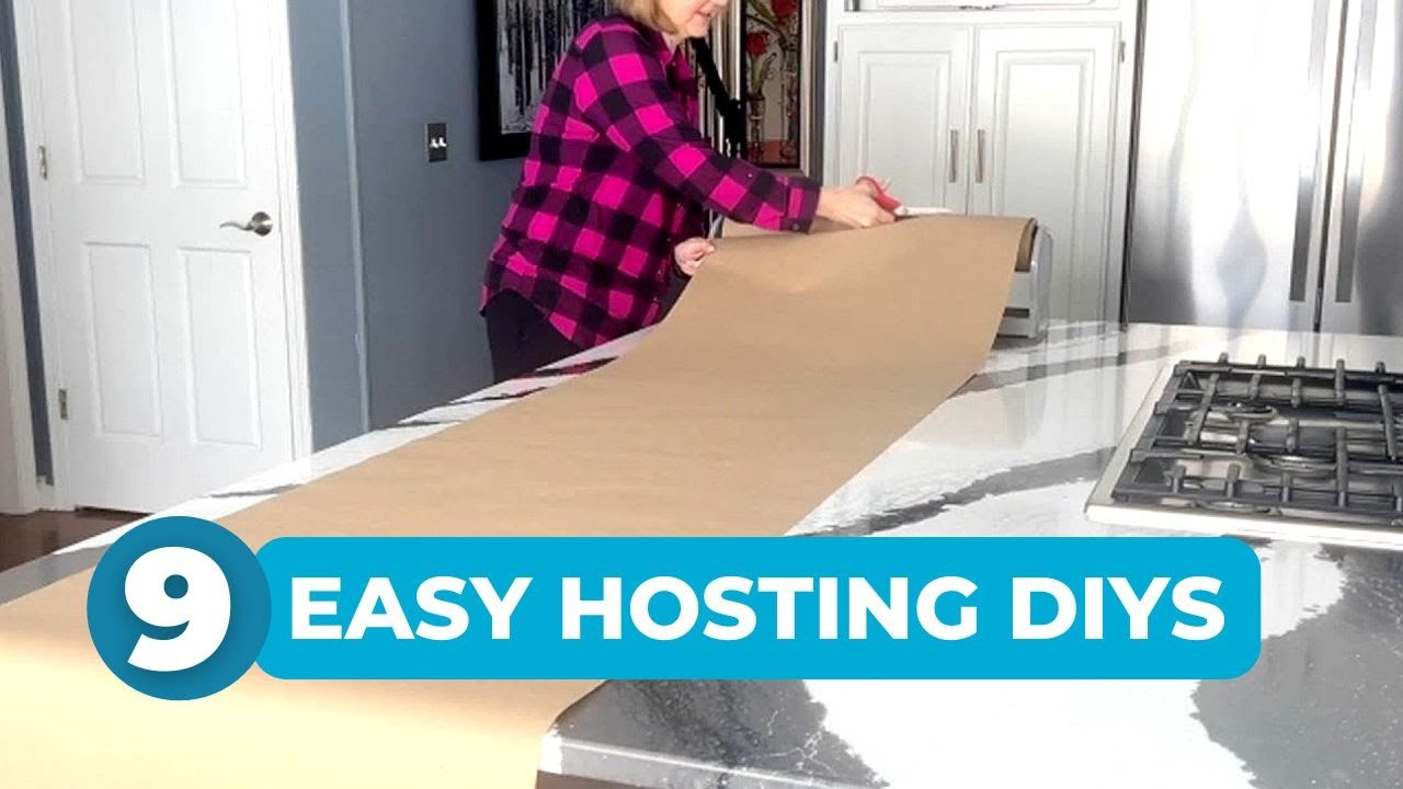 Roll out some craft paper onto your kitchen island