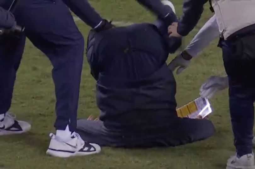 Ben Johnson floored by Bears star during wild Chicago celebrations