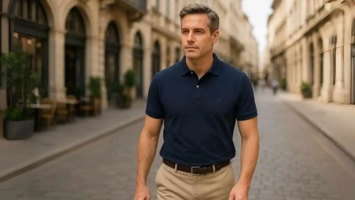 Si quieres ir arreglado sin parecer demasiado formal, polos como los de ...