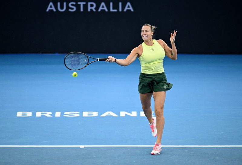 Tennis-Sabalenka goes back-to-back at Brisbane International