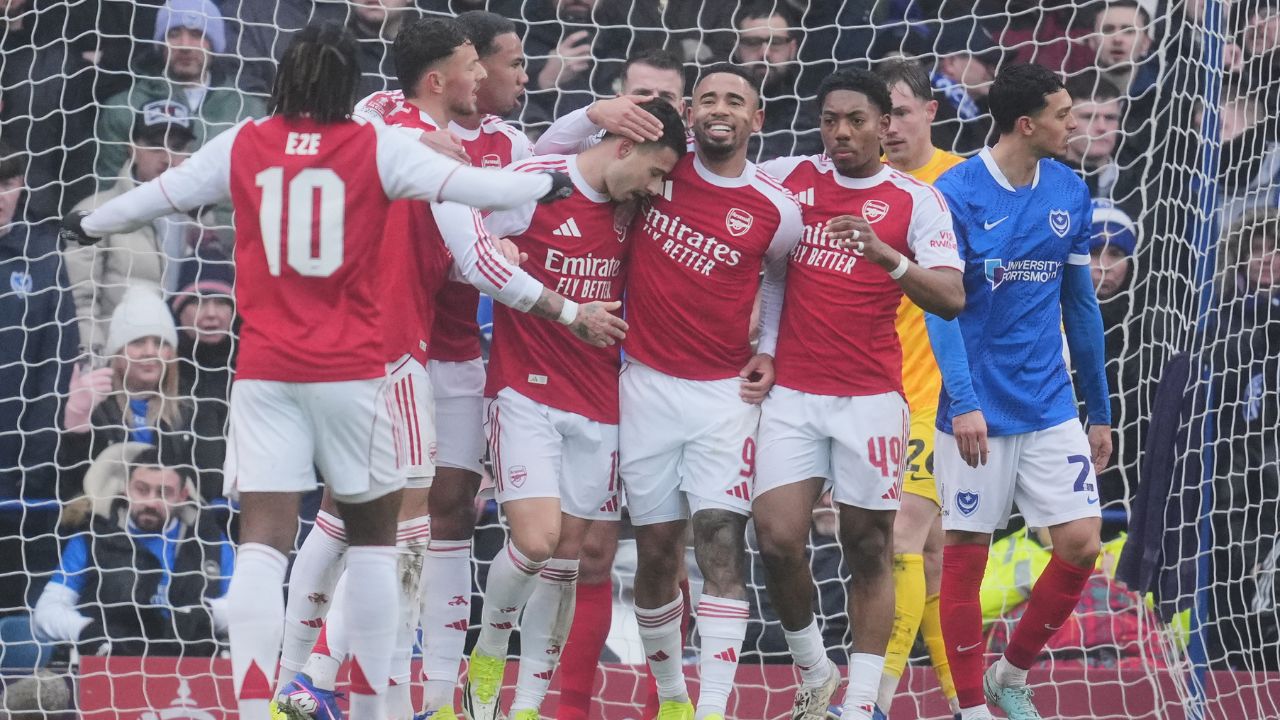 FA Cup roundup: Martinelli’s hat trick sends Arsenal past Portsmouth