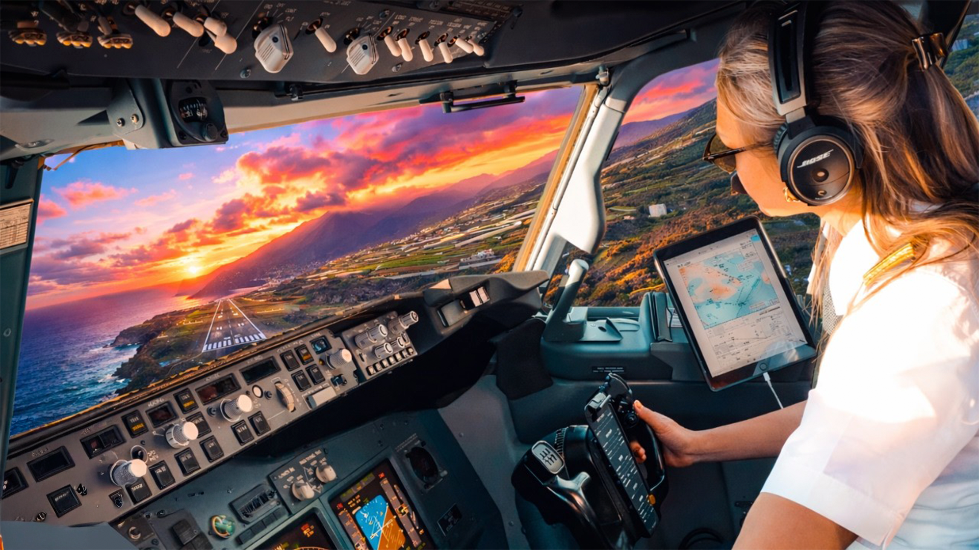 Boeing 737 epic landing Amsterdam Schiphol