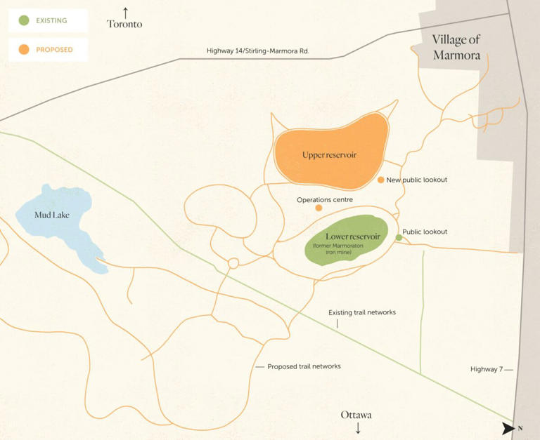 A 220-meter-deep hole left by an iron mine is now a turquoise lake with ...