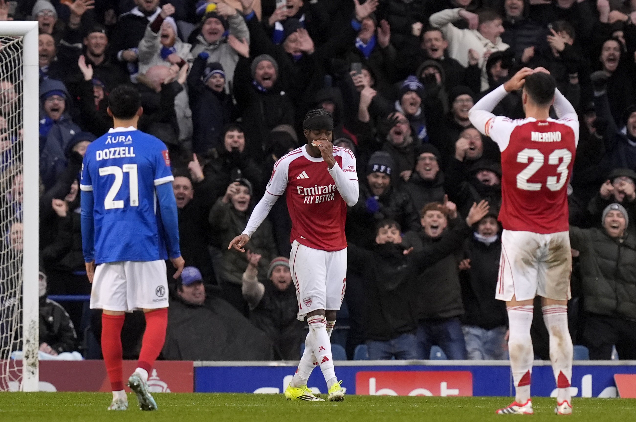 Redemption for Gabriel Martinelli as Arsenal hammer Portsmouth