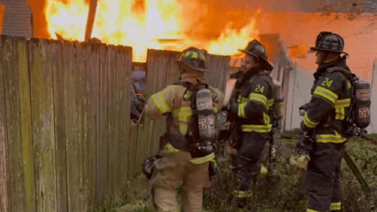 Backyard shed destroyed by Morehead City fire, no injuries reported