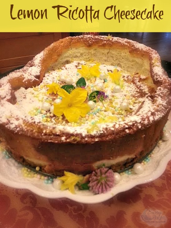 Lemon ricotta cheesecake recipe