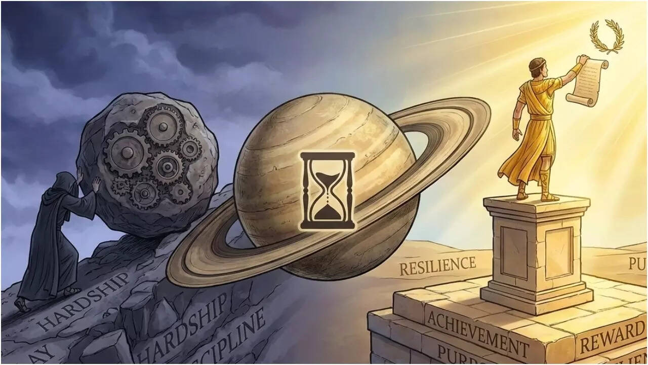 Why does Saturn delay success but reward it later?