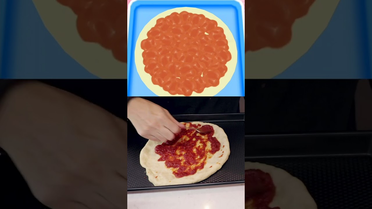 Cooking Mama pizza recipe recreated in real life
