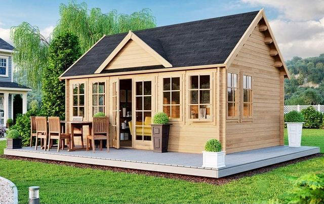 You can order this wooden cabin on Amazon for under $33K and customize ...