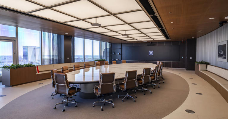 Inside GM's new world headquarters: Modernized midcentury designs with ...