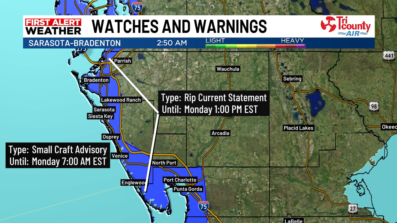 Beach & boating forecast Sunday