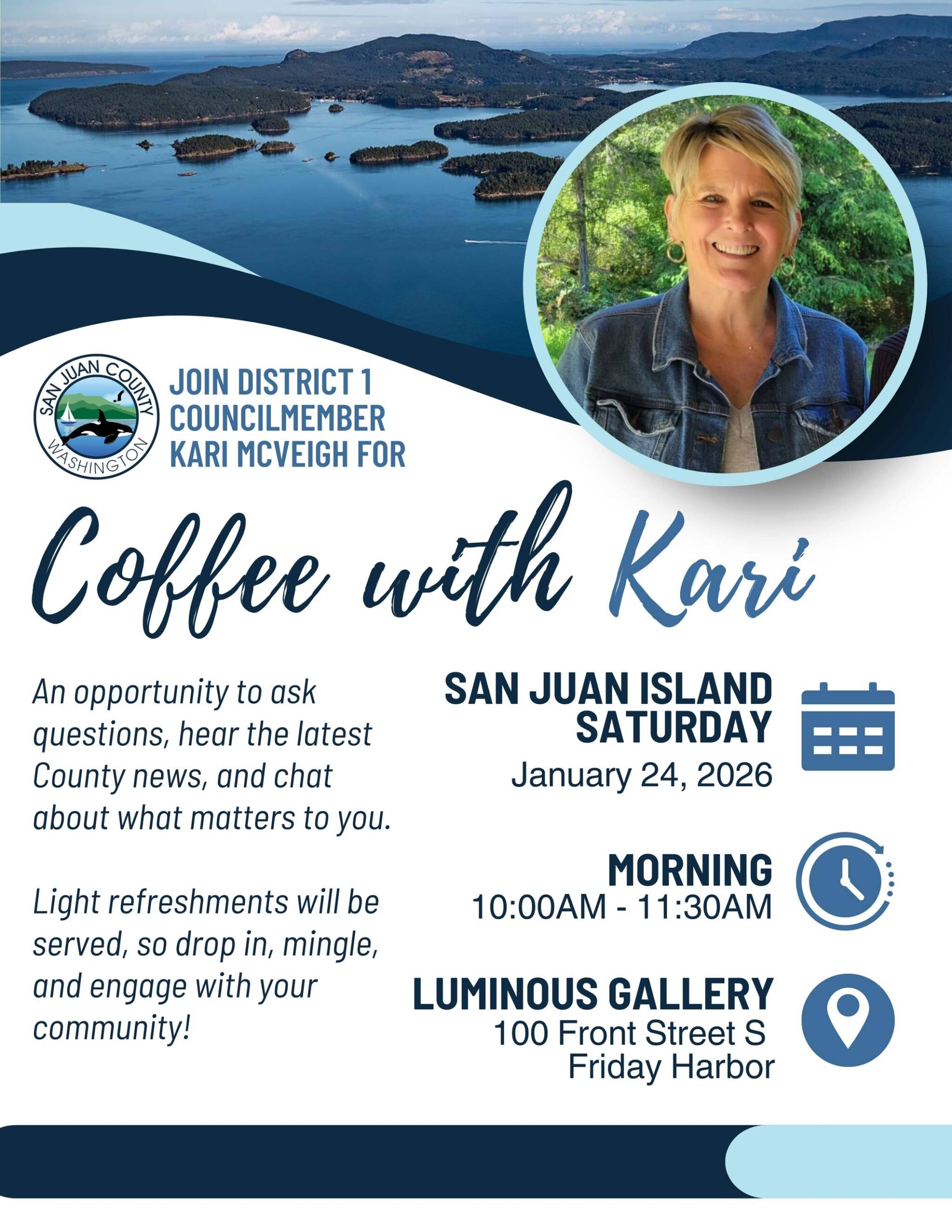 ‘Coffee with Kari’ offers islanders time with council member Kari ...