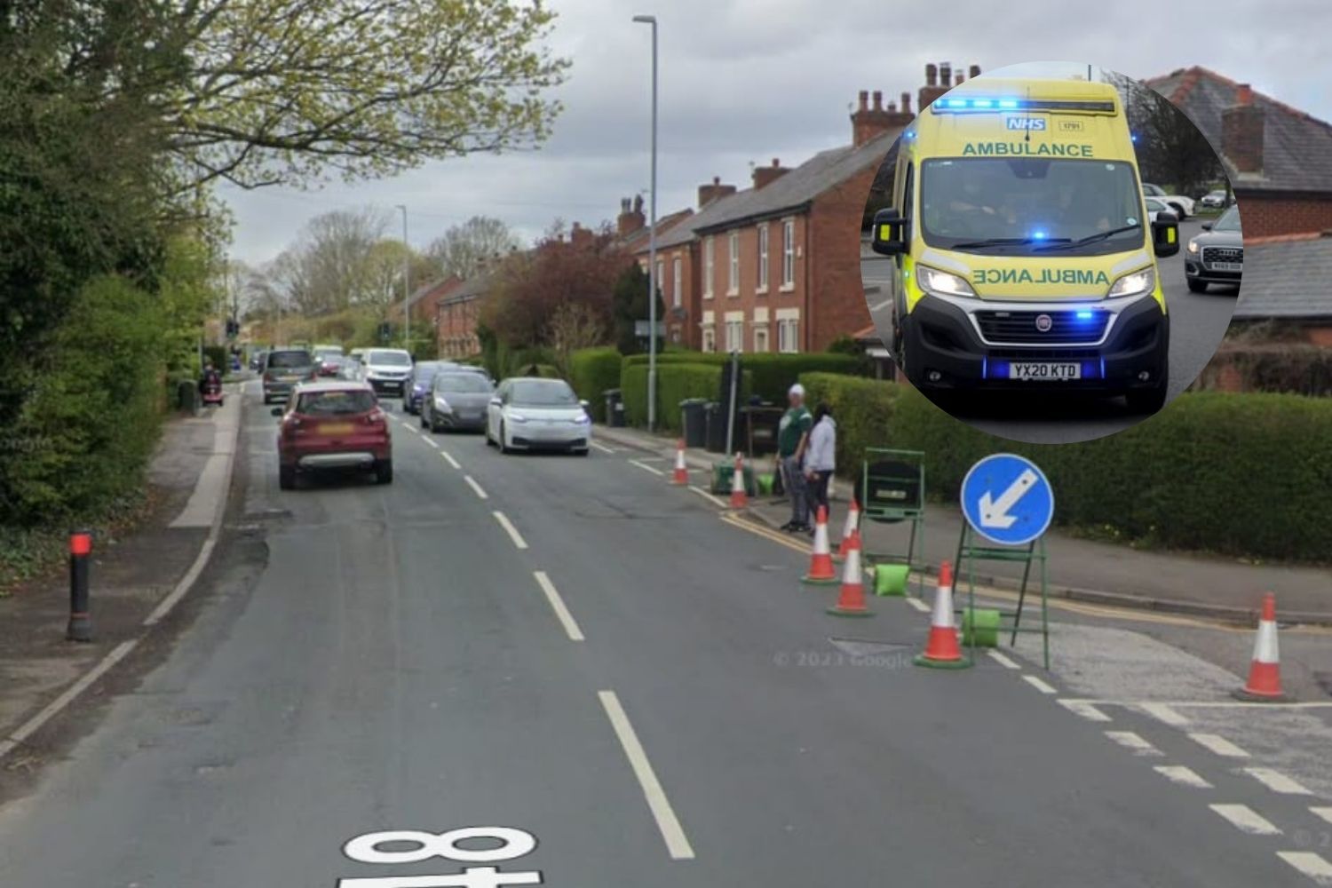 Elderly pedestrian in critical condition after being hit by a car