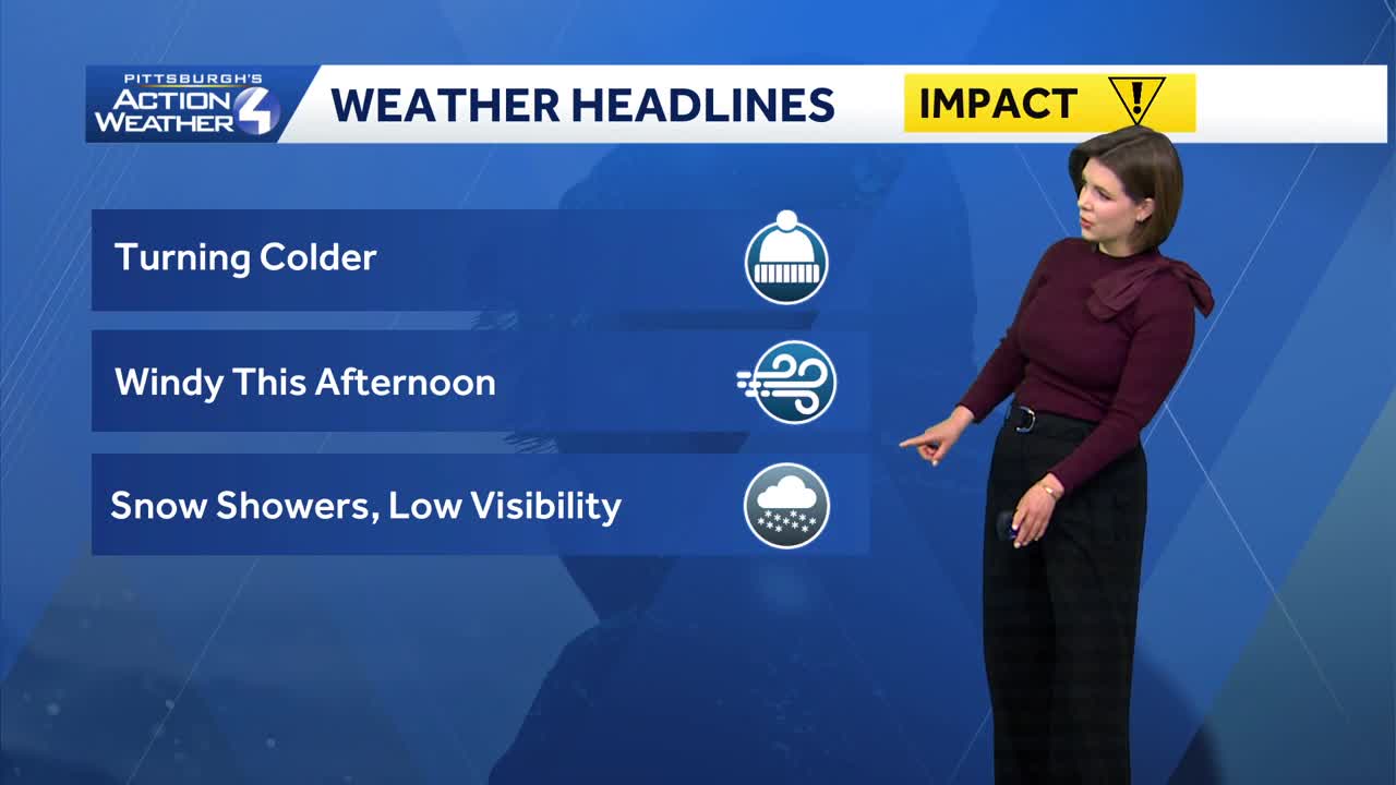 January 11 impact day: Blustery with scattered light snow for western PA