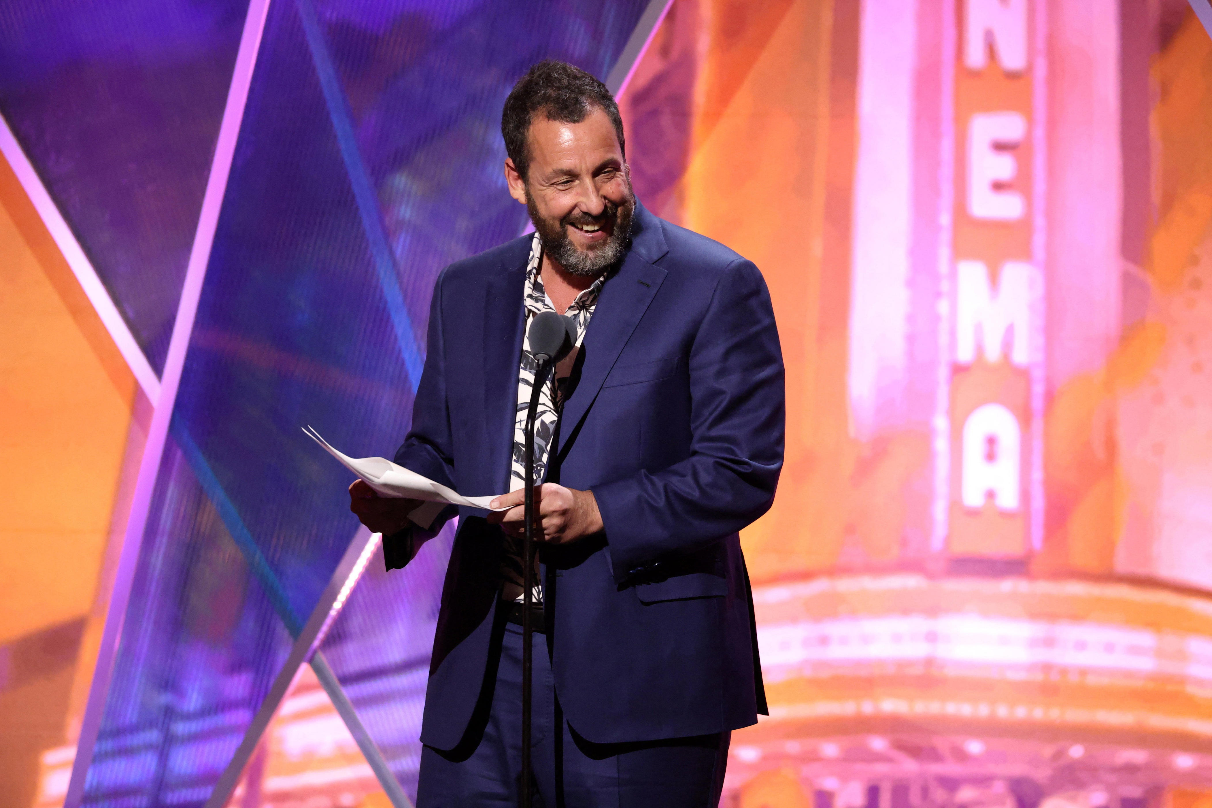 Adam Sandler jokes about being old after receiving AARP award