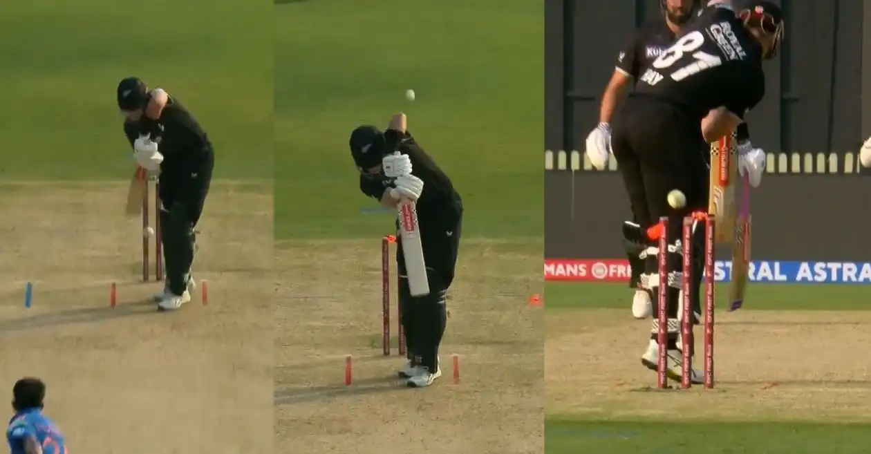 IND vs NZ [WATCH]: Prasidh Krishna cleans up Mitchell Hay with a jaffa ...