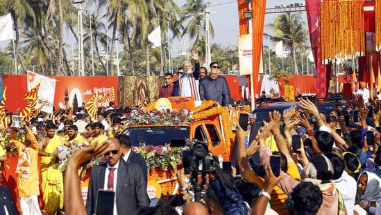 In pics | Amid drums and flowers, PM Modi participates in Somnath's ...