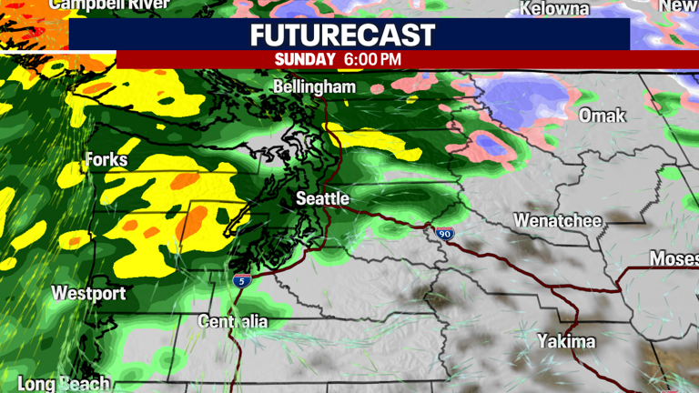 Seattle weather: Rainy end to the weekend