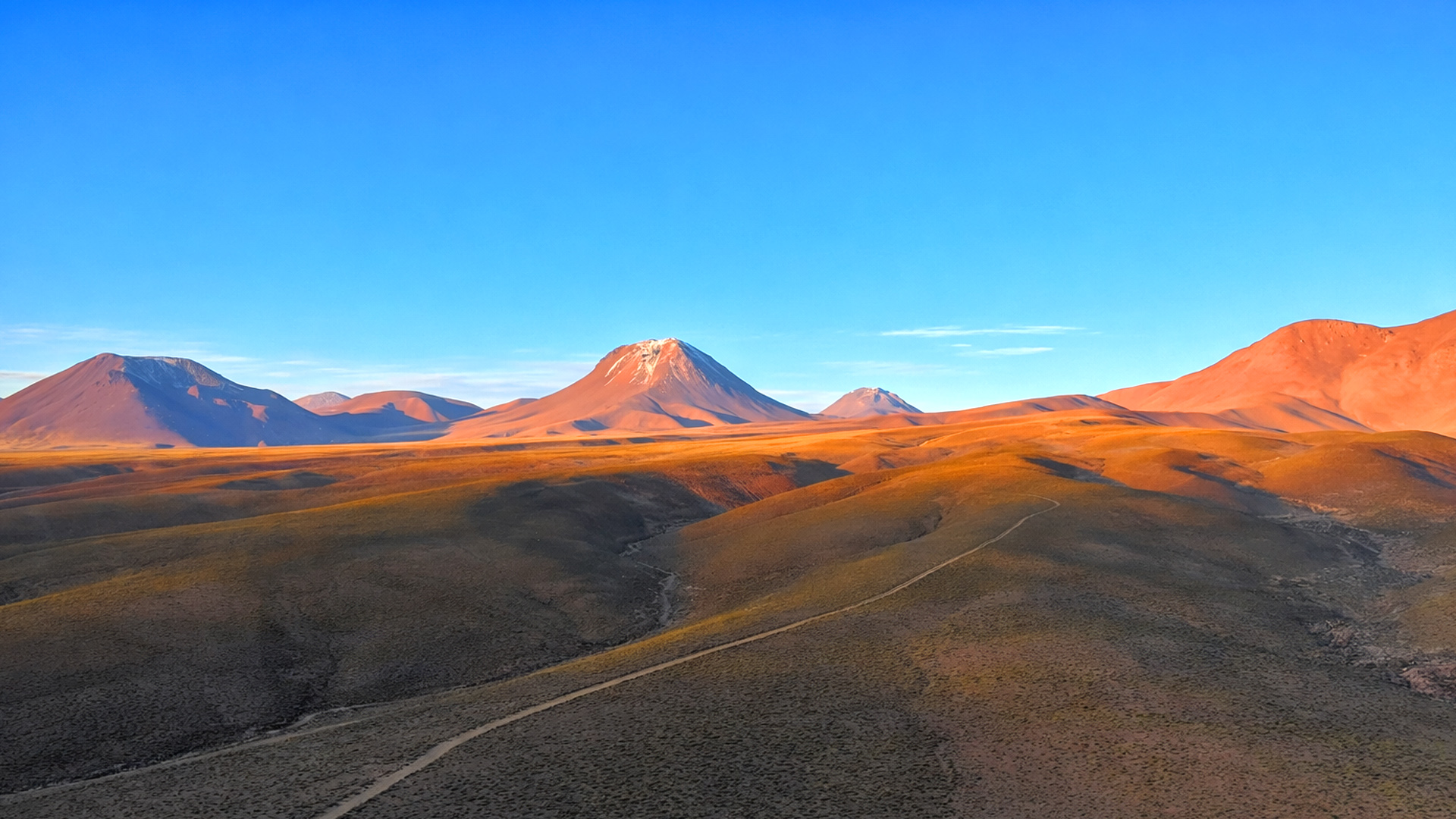 The vast high plateau of the South American Altiplano