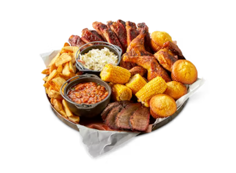 7 chain BBQ platters fans say are loaded with meat