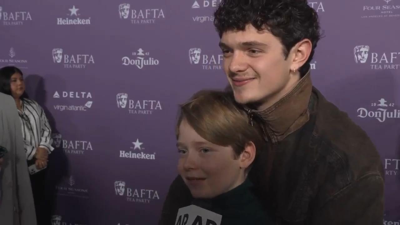 Jacobi and Noah Jupe got into a little bit of mischief on 'Hamnet' set