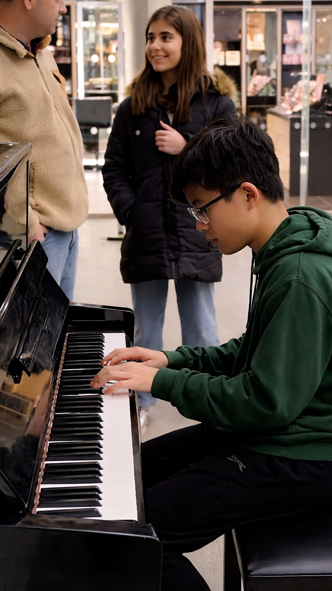 Carol of the bells played on public piano