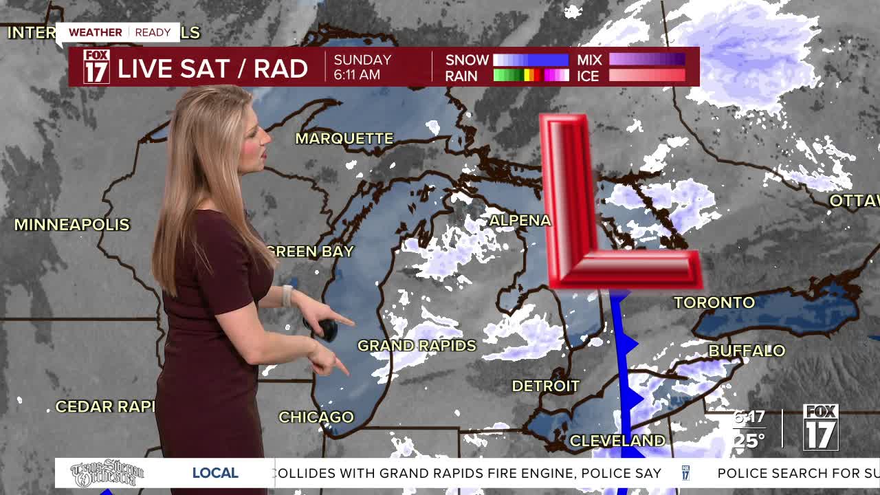Sunday am forecast: Lake effect, cold and breezy
