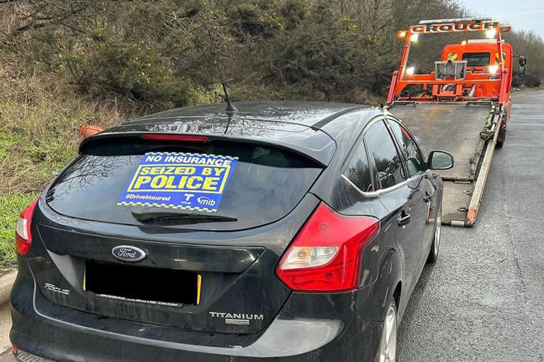 Car seized after driver stopped on his way home after passing theory test