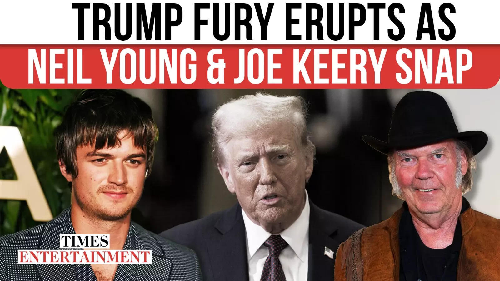 Trump blasted as Neil Young urges Americans to rise up and Joe Keery ...