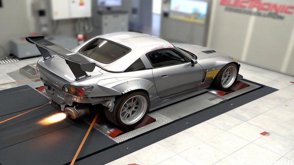 Supercharged Honda S2000 dyno pulls