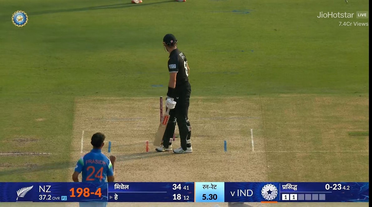 Watch: Prasidh Krishna’s stunning delivery to dismiss Mitchell Hay in ...