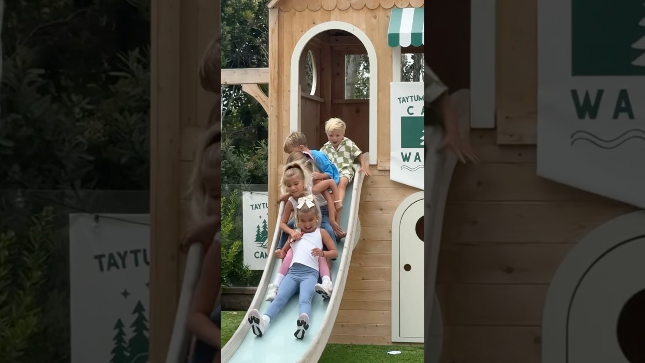 Five kids try one slide, chaos unfolds